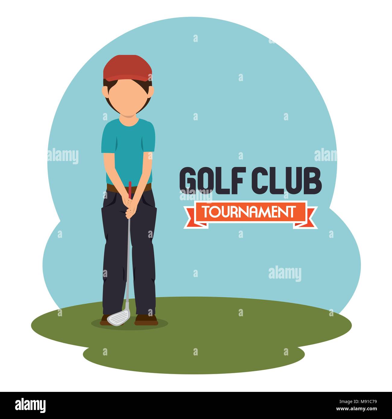 golf tournament design, vector illustration eps10 graphic Stock Vector ...