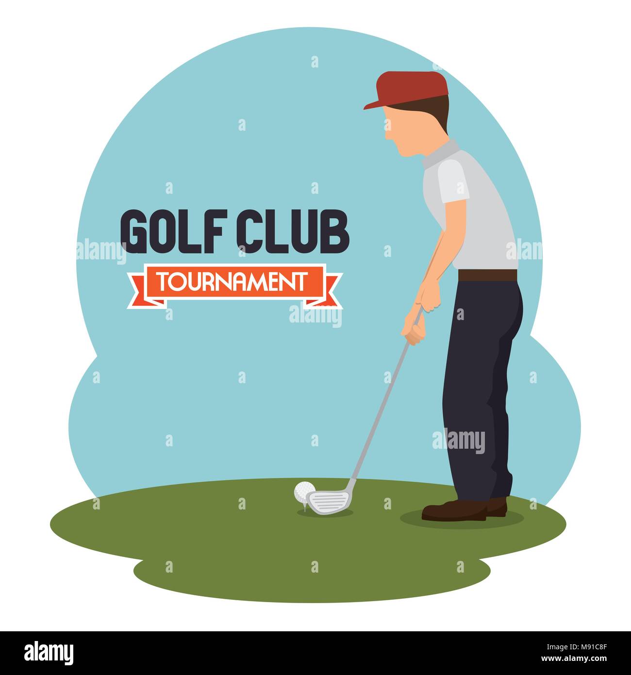 golf tournament design, vector illustration eps10 graphic Stock Vector ...