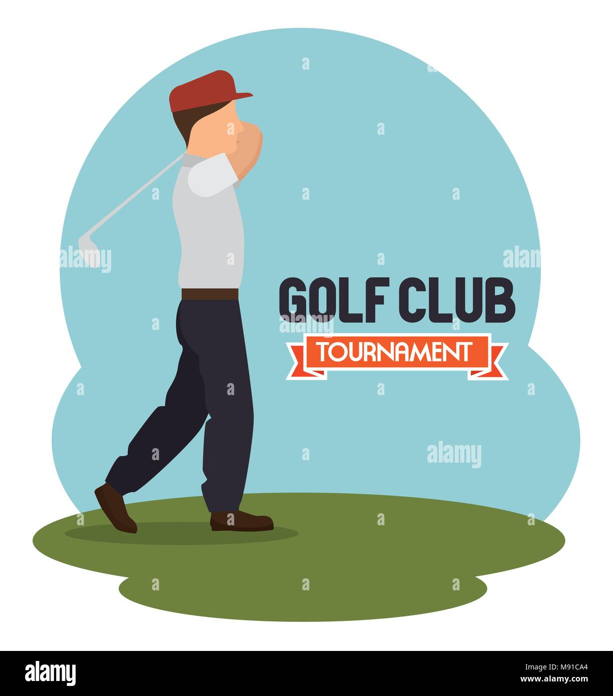 golf tournament design, vector illustration eps10 graphic Stock Vector ...