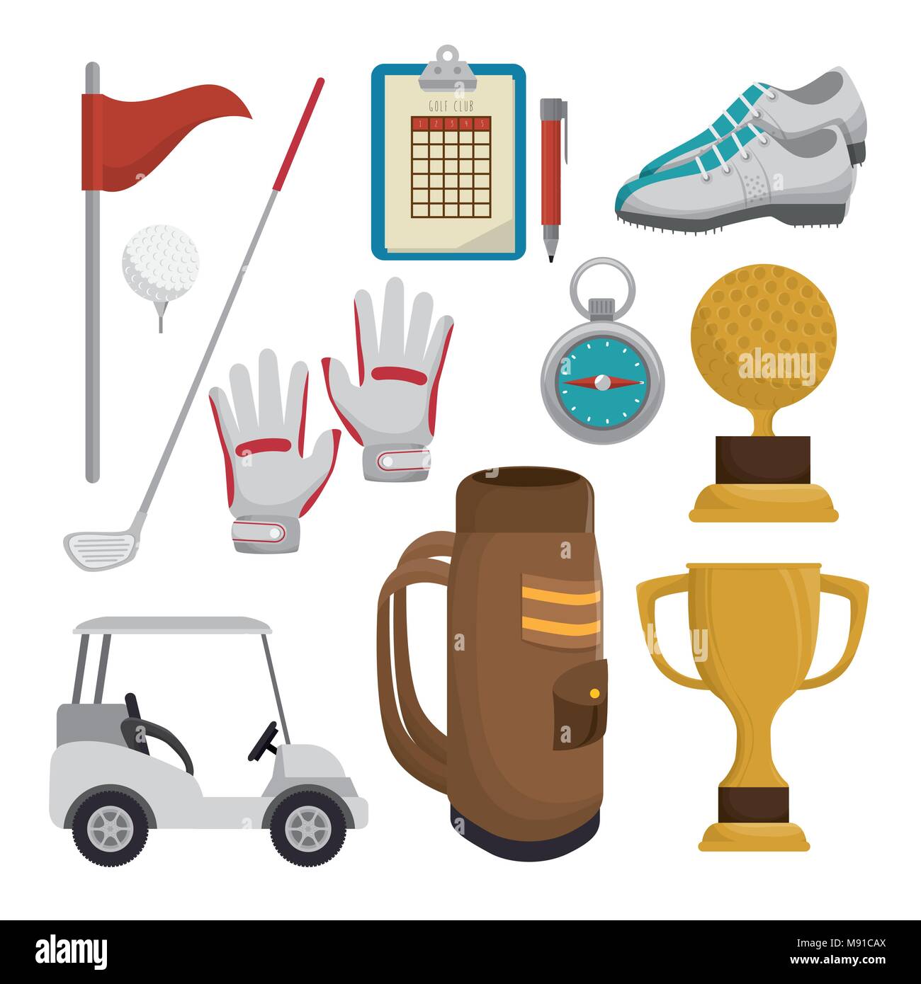 golf tournament design, vector illustration eps10 graphic Stock Vector ...