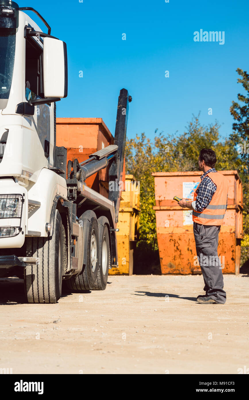 Demolition waste container hi-res stock photography and images - Alamy