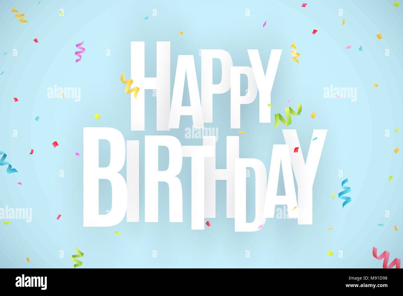 Text on paper happy Stock Vector Images - Alamy