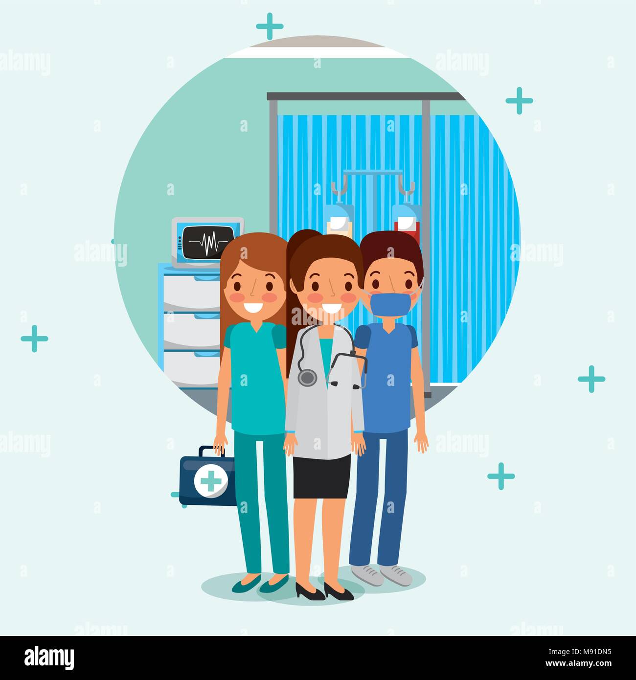 Public health nurse Stock Vector Images - Alamy