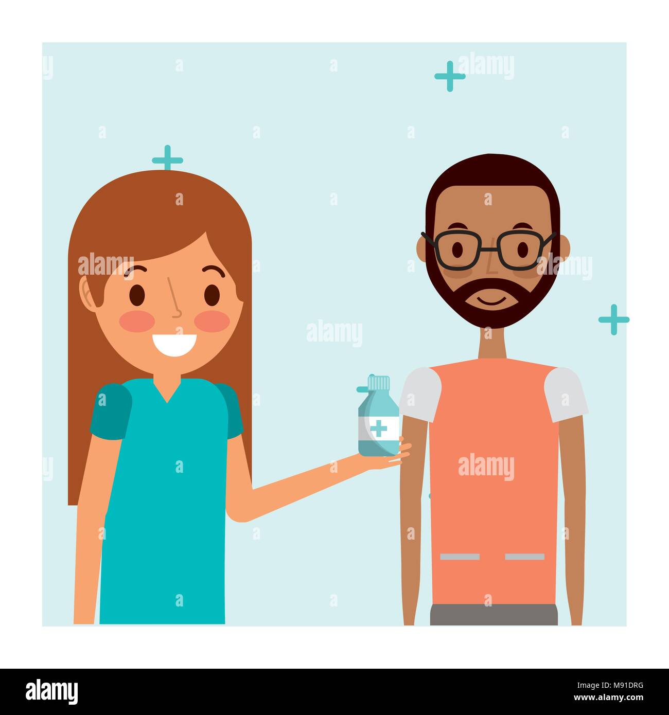 Male doctor medical recipe Stock Vector Images - Alamy