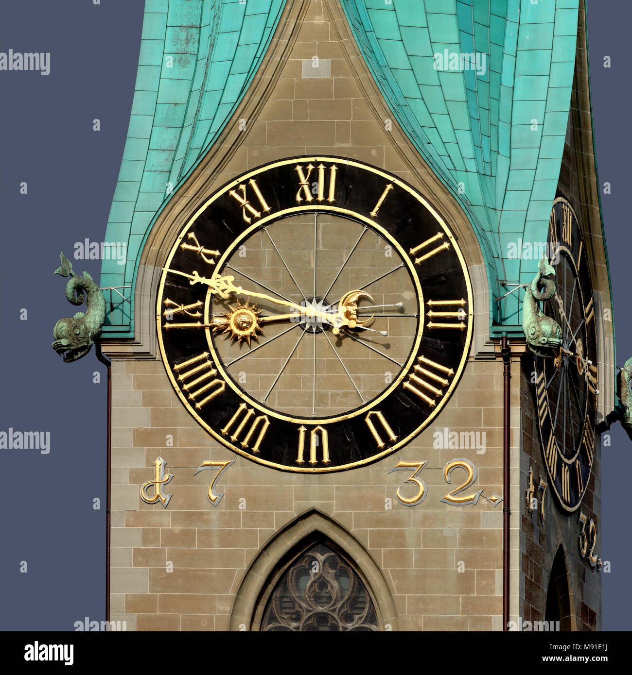 Zurich Clock High Resolution Stock Photography and Images - Alamy