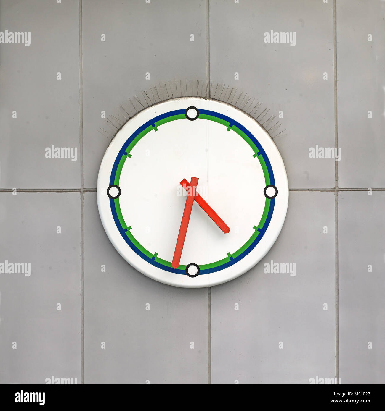 Map inspired clock face hi-res stock photography and images - Alamy