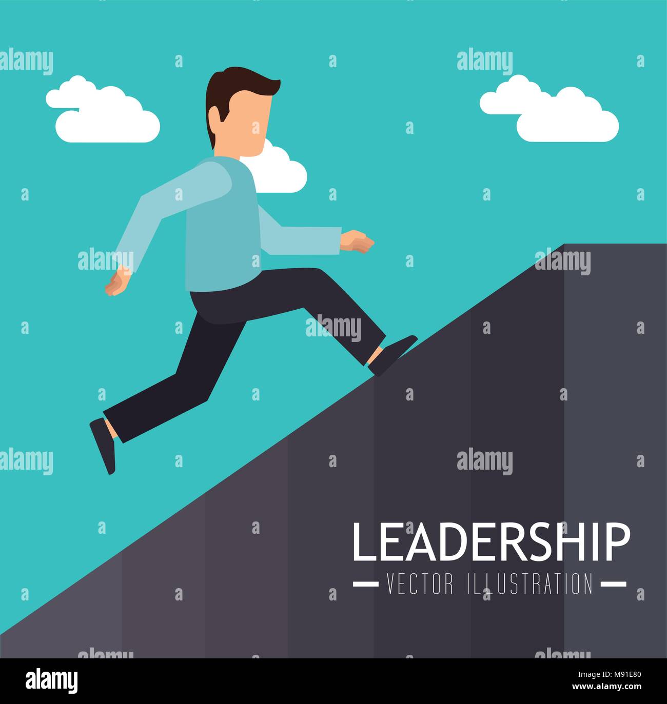 climbing stairs design, vector illustration eps10 graphic Stock Vector ...