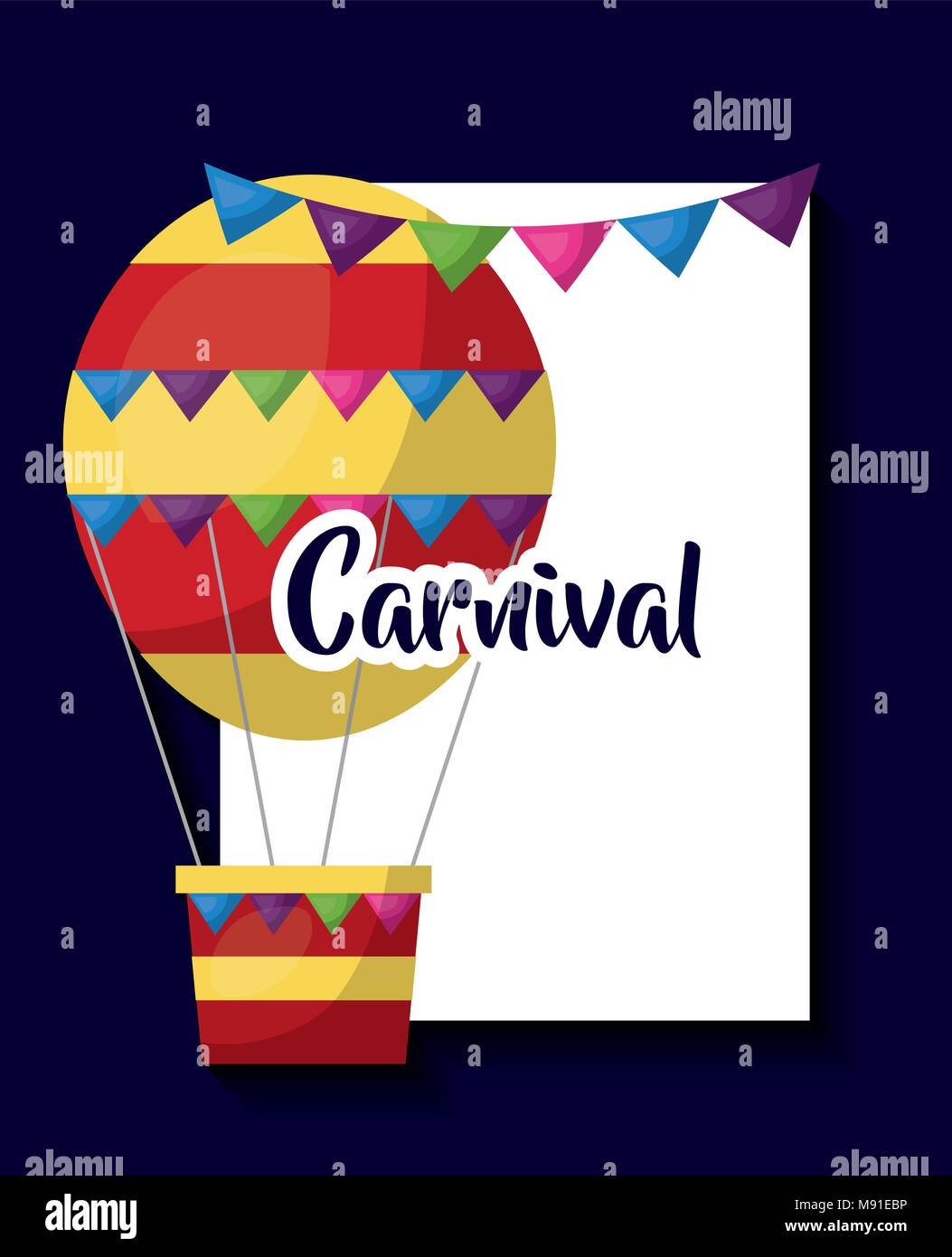 Flying colorful flags Stock Vector Images - Alamy