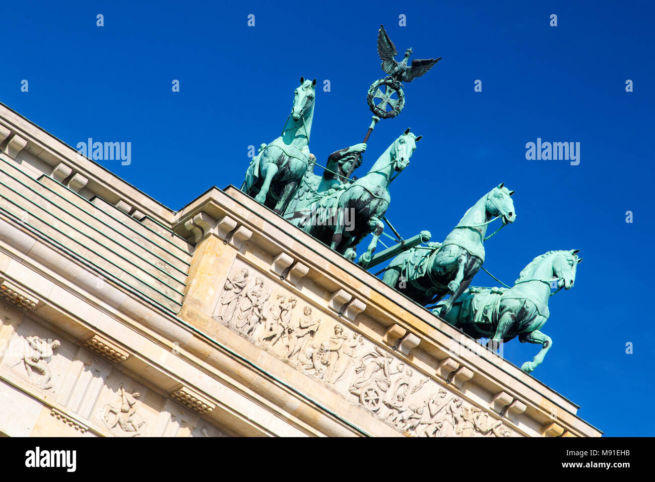 Berlin, the Brandenburg Gate, icon of Berlin and Germany Stock Photo ...