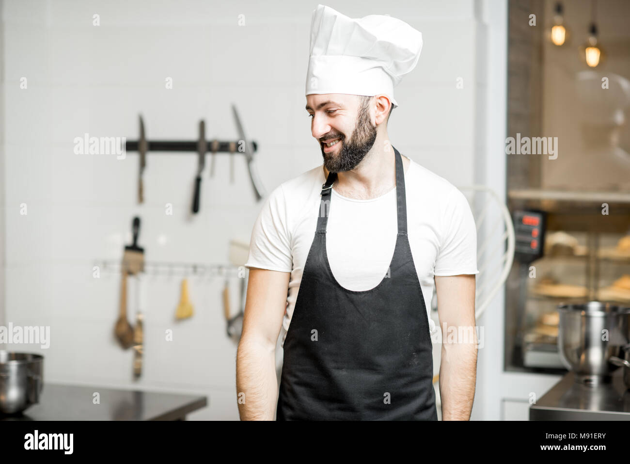 Chef cook at the kitchen Stock Photo - Alamy