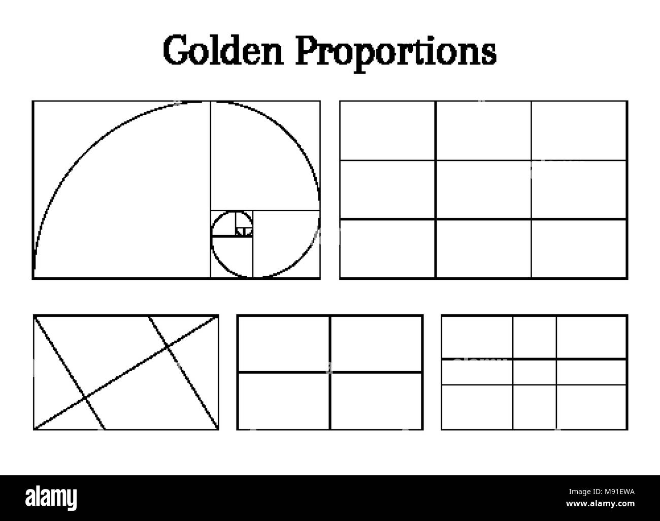Composition proportion help guidelines set for arrangement adjusting ...