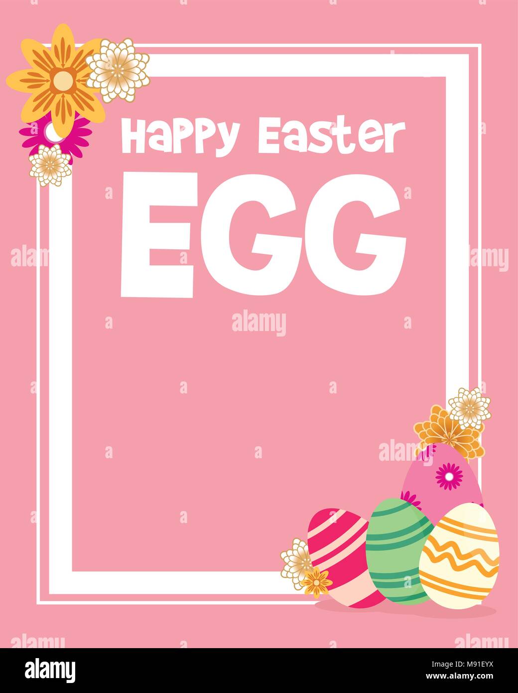 Easter egg poster design background Stock Vector Image & Art - Alamy