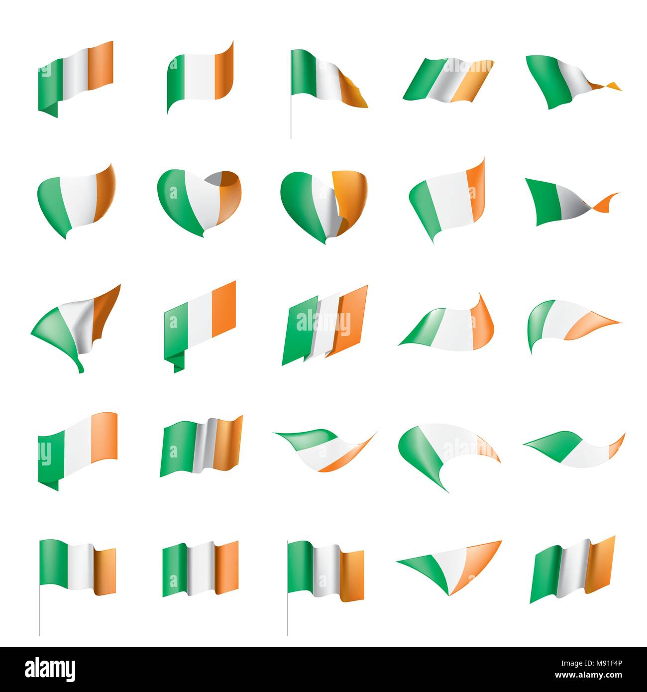 Ireland flag, vector illustration Stock Vector Image & Art - Alamy