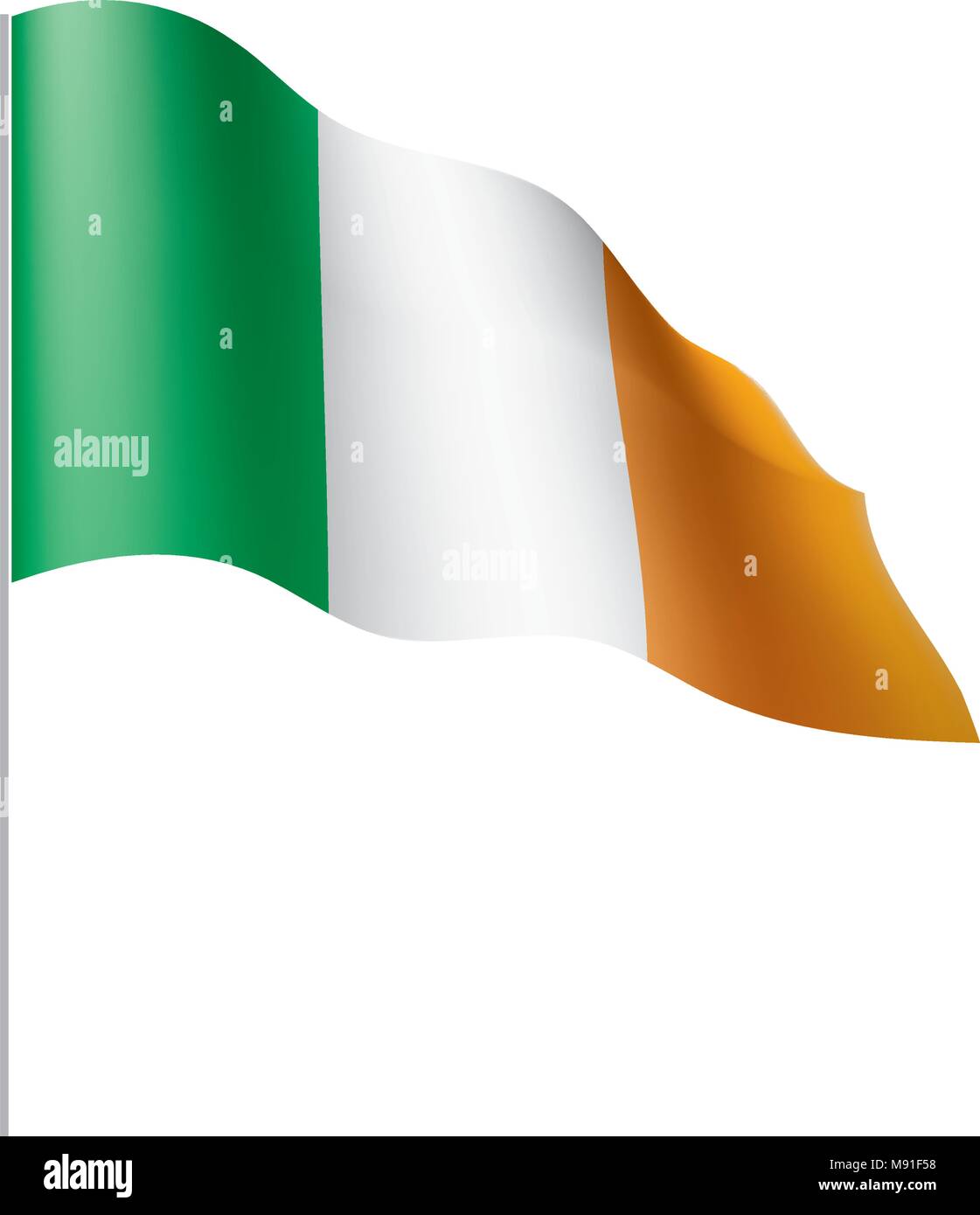 Ireland flag, vector illustration Stock Vector Image & Art - Alamy