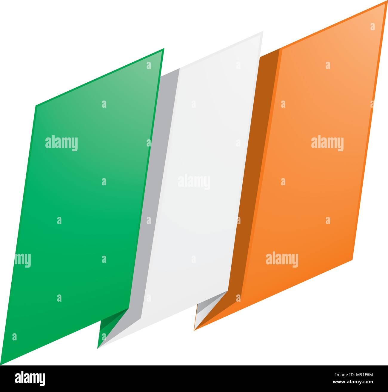 Ireland flag, vector illustration Stock Vector Image & Art - Alamy