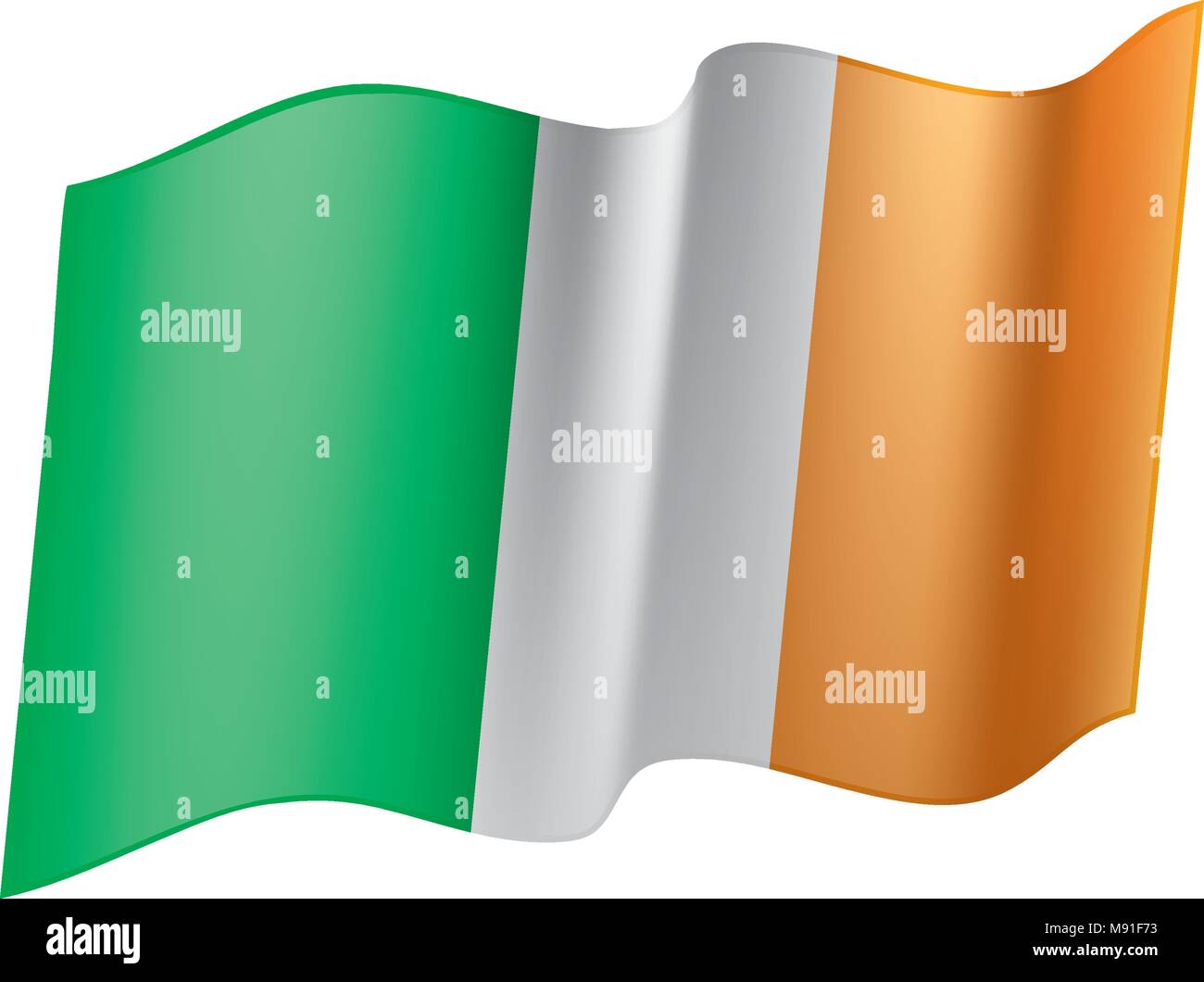 Ireland flag, vector illustration Stock Vector Image & Art - Alamy
