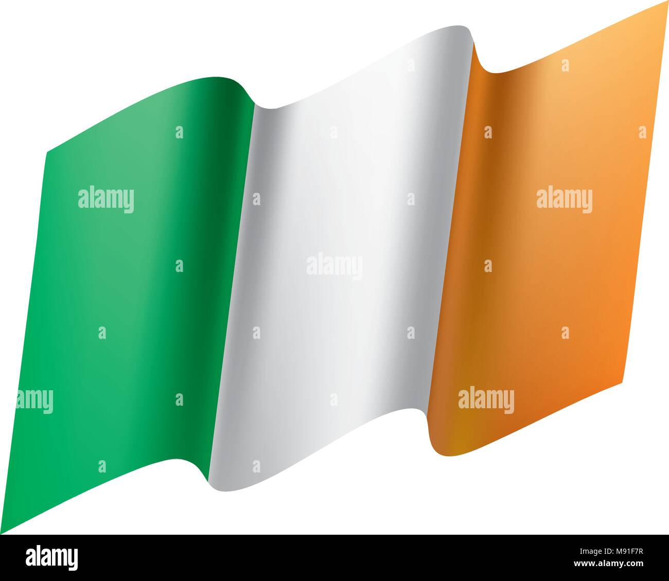 Ireland flag, vector illustration Stock Vector Image & Art - Alamy