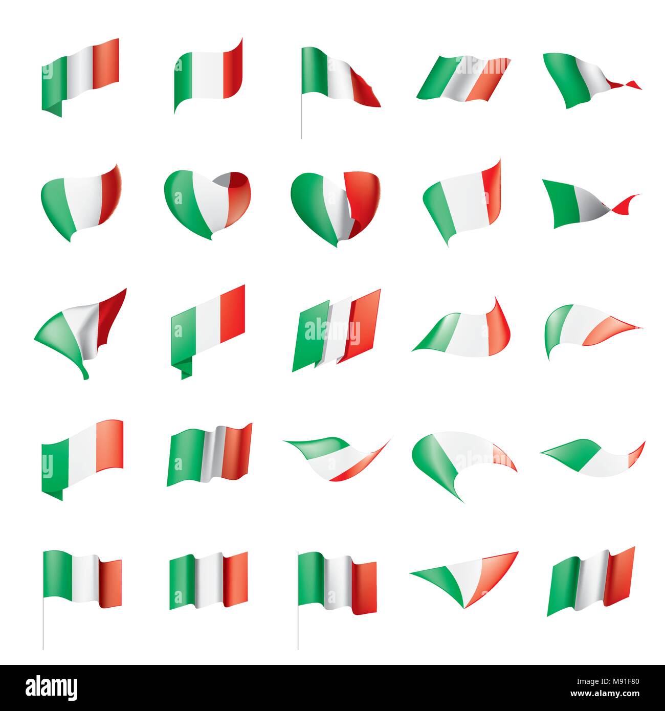 Italy flag, vector illustration Stock Vector Image & Art - Alamy