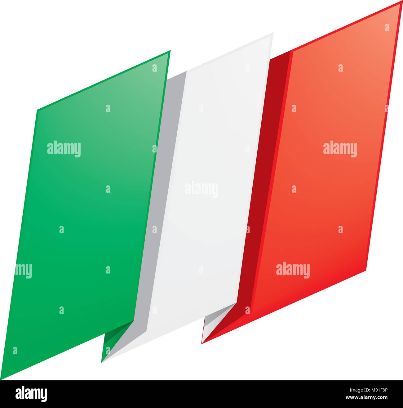 Italy flag, vector illustration Stock Vector Image & Art - Alamy