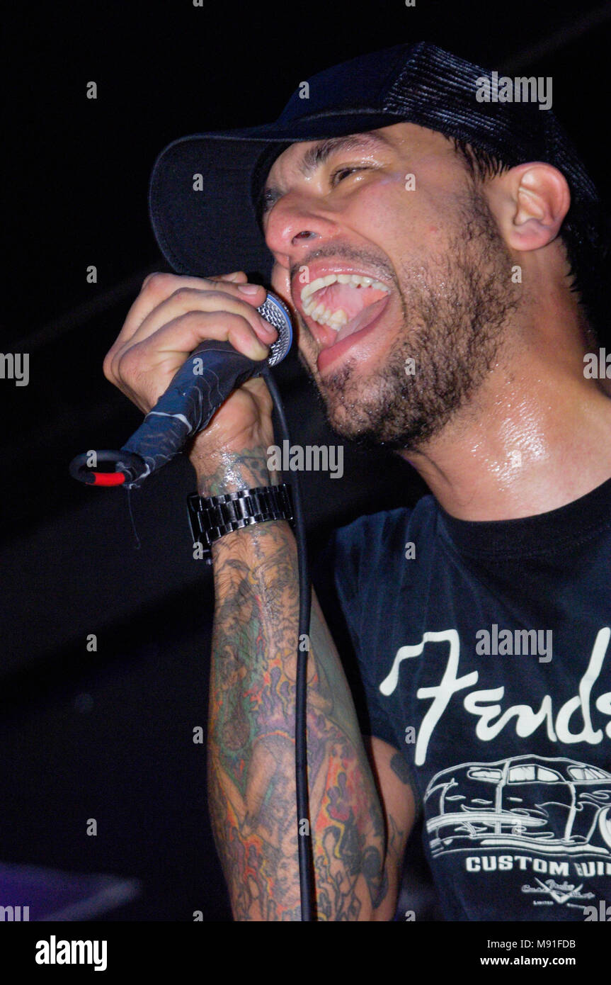 Jason Cruz of Strung Out performing on the Jagermeister Music Tour ...