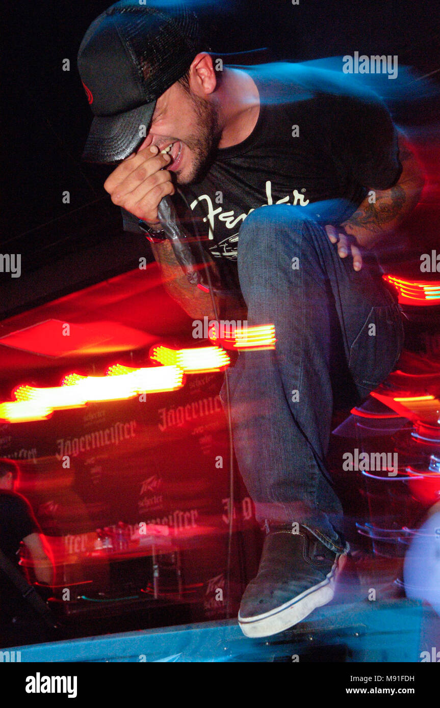 Jason Cruz of Strung Out performing on the Jagermeister Music Tour ...