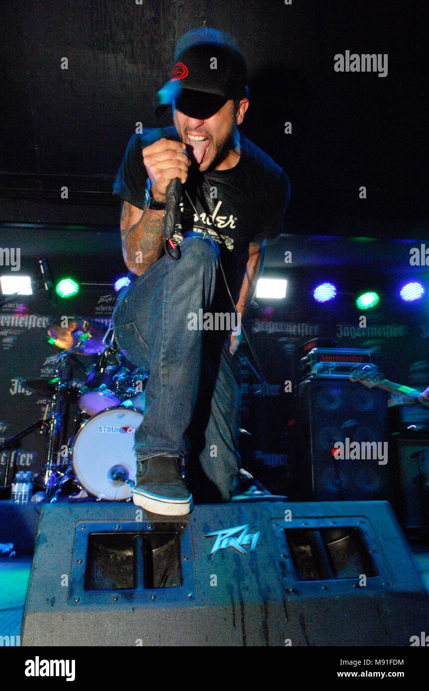 Jason Cruz of Strung Out performing on the Jagermeister Music Tour ...