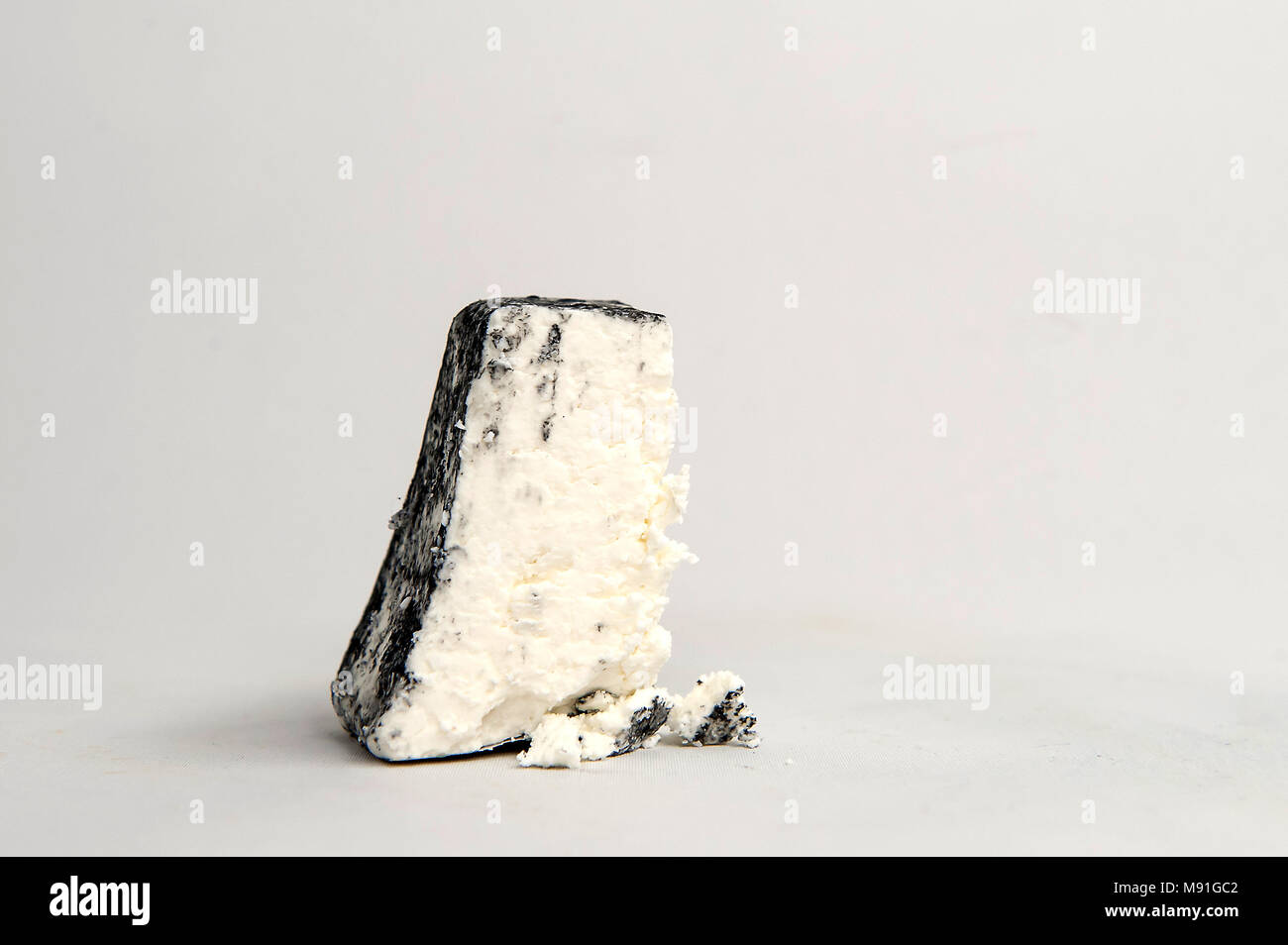 Cerney Ash an award winning British goats cheese Stock Photo - Alamy
