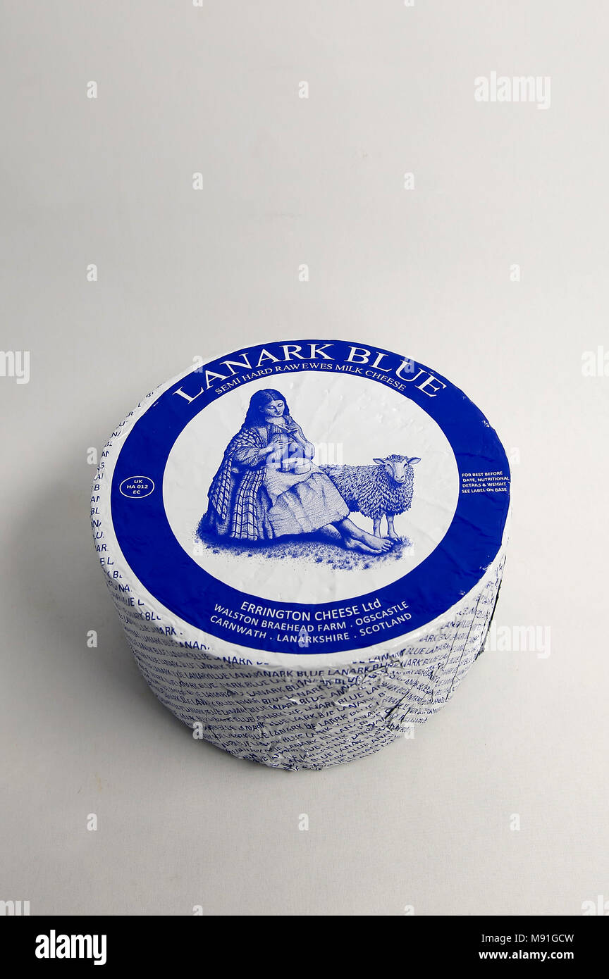 Scottish blue cheese Lanark Blue Stock Photo - Alamy