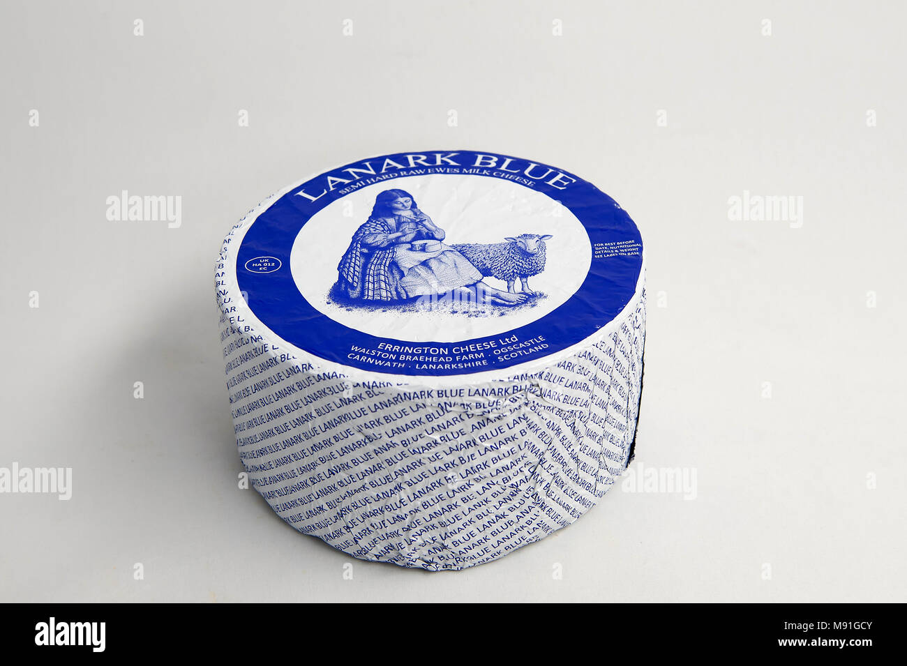 Scottish blue cheese Lanark Blue Stock Photo - Alamy