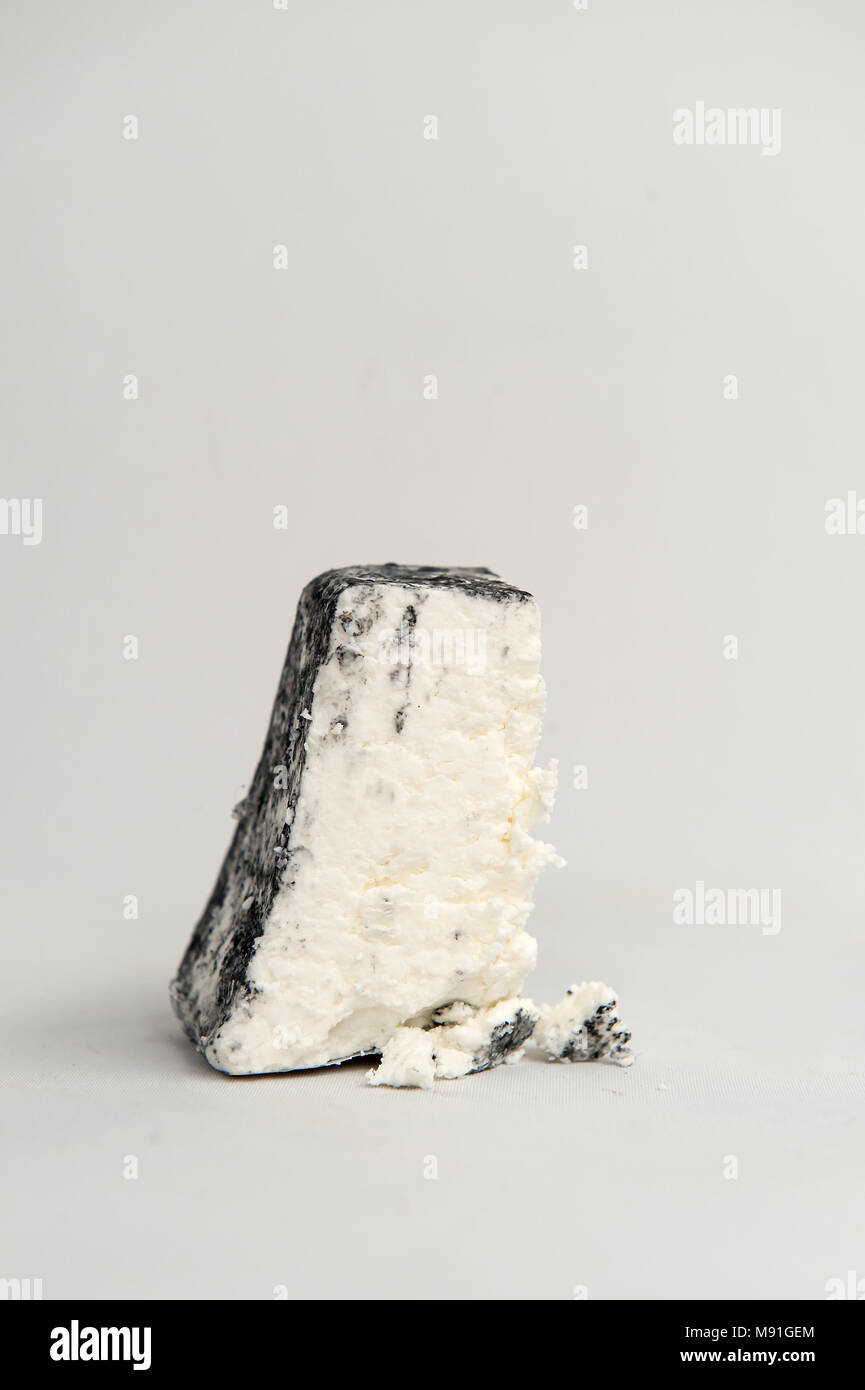 Cerney Ash an award winning British goats cheese Stock Photo - Alamy