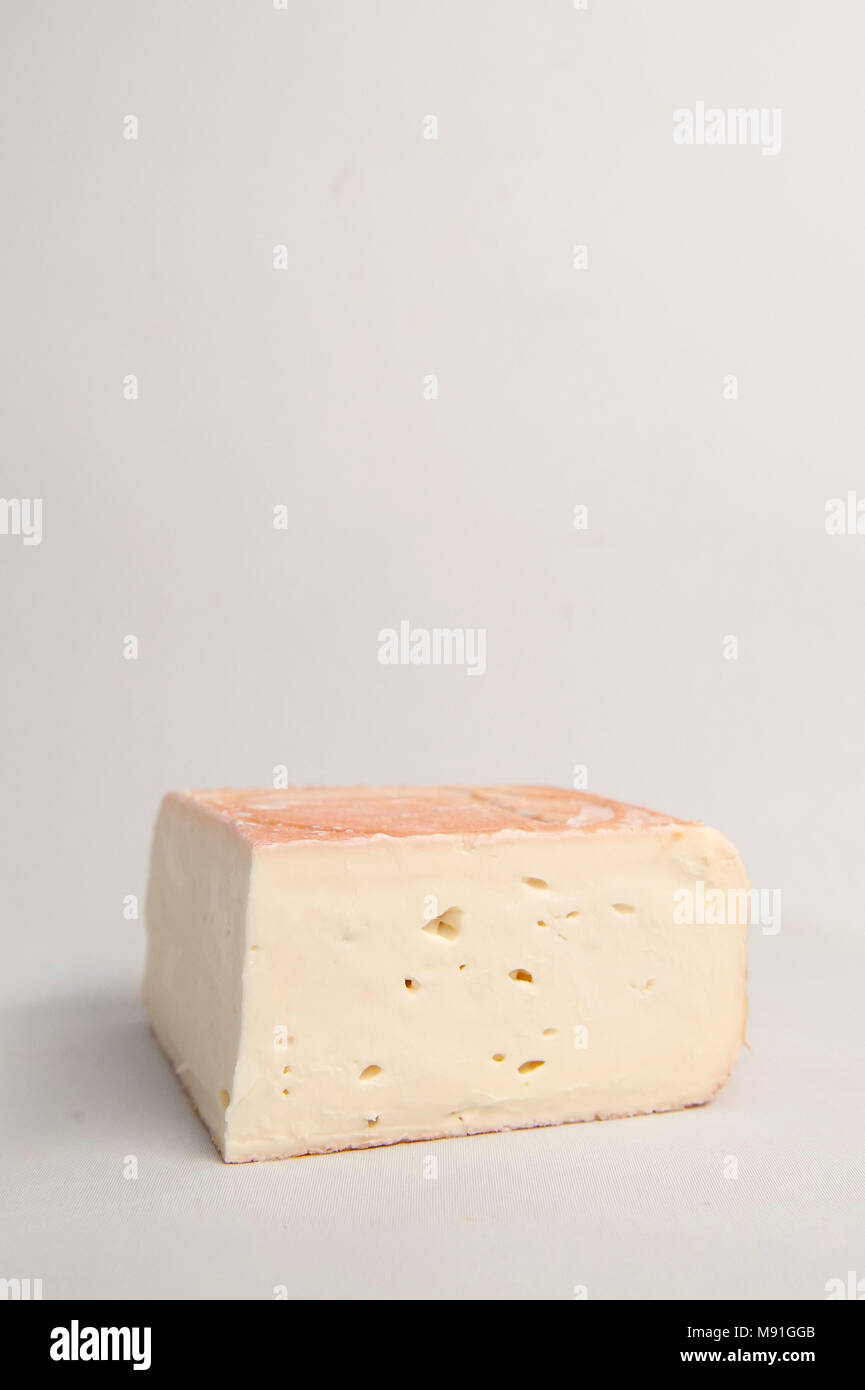 Taleggio, semi soft Italian cheese from Lombady region Stock Photo - Alamy