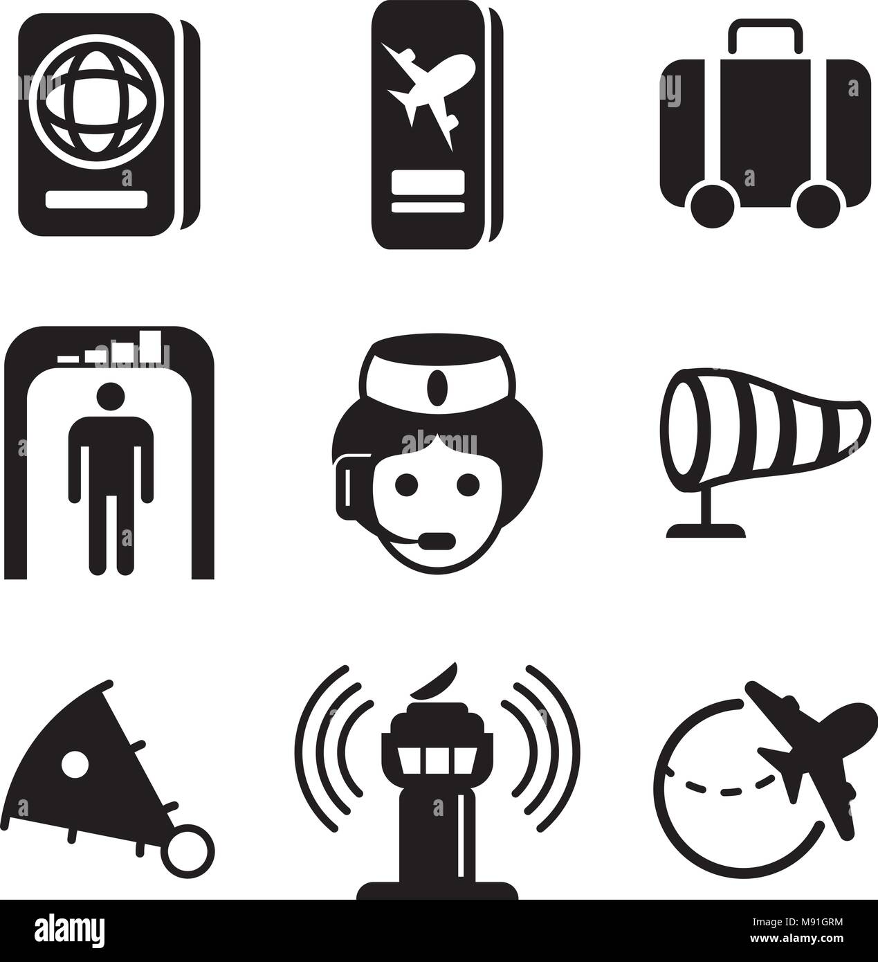 Airport radar screen Stock Vector Images - Alamy