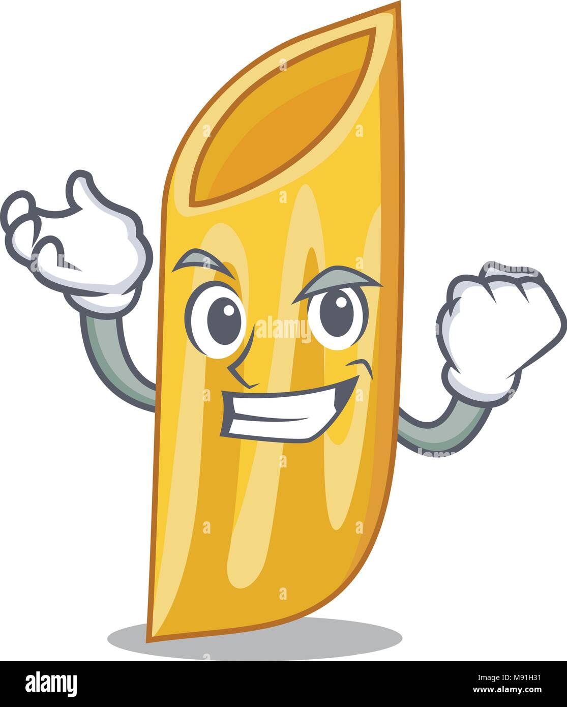 Successful penne pasta character cartoon Stock Vector Image & Art - Alamy