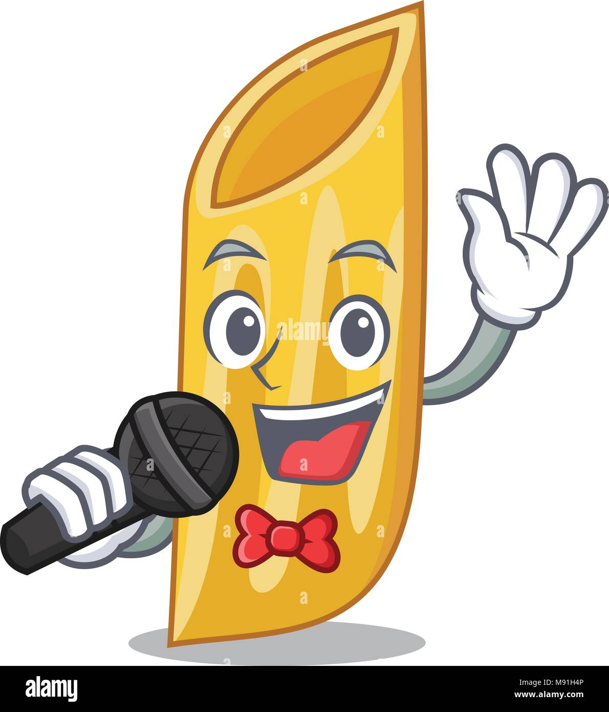 Singing penne pasta character cartoon Stock Vector Image & Art - Alamy