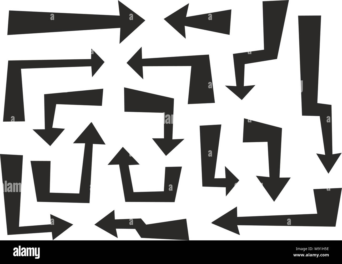 Zig zag up arrow icon hi-res stock photography and images - Alamy