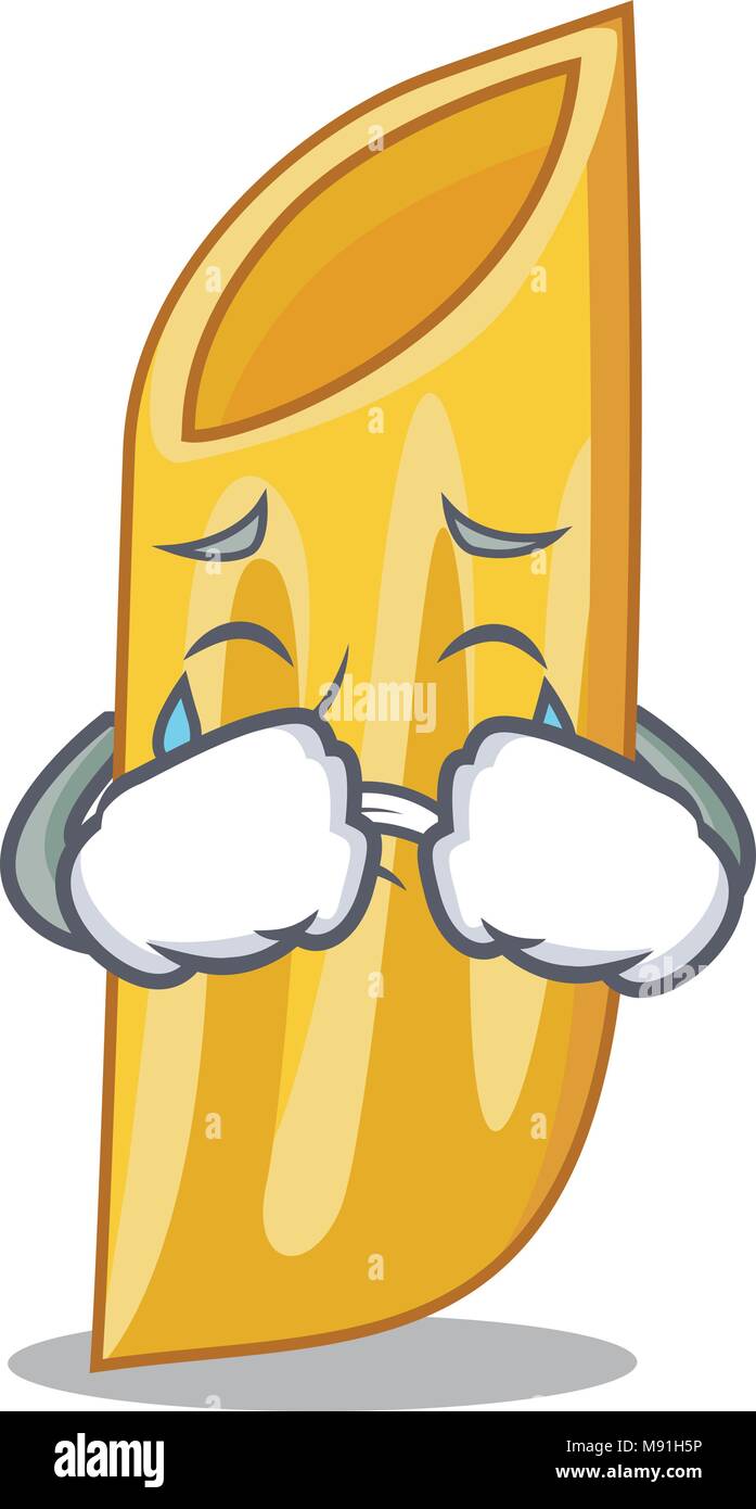 Crying penne pasta character cartoon Stock Vector Image & Art - Alamy