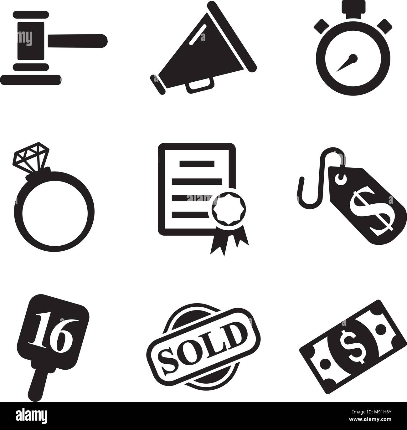 Buying at auction with paddle hi-res stock photography and images - Alamy