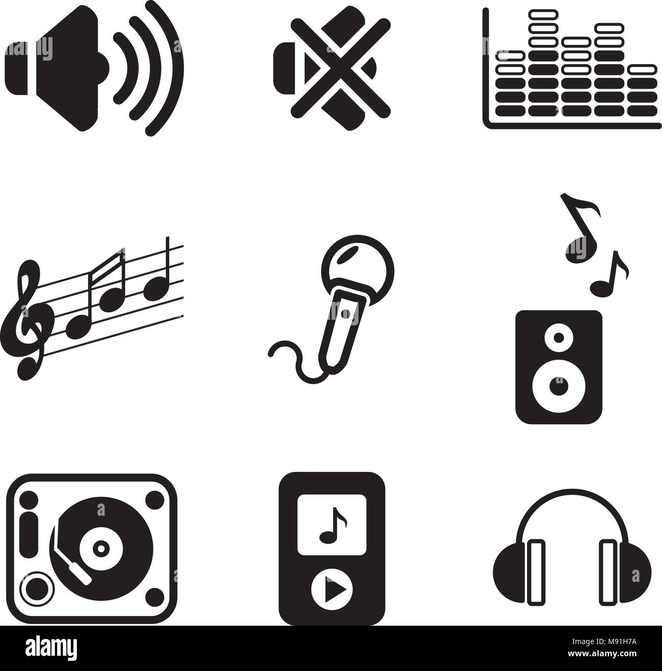 Audio recorder icon simple hi-res stock photography and images - Alamy