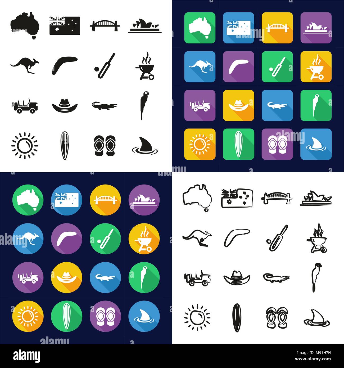 One off design australia Stock Vector Images - Alamy