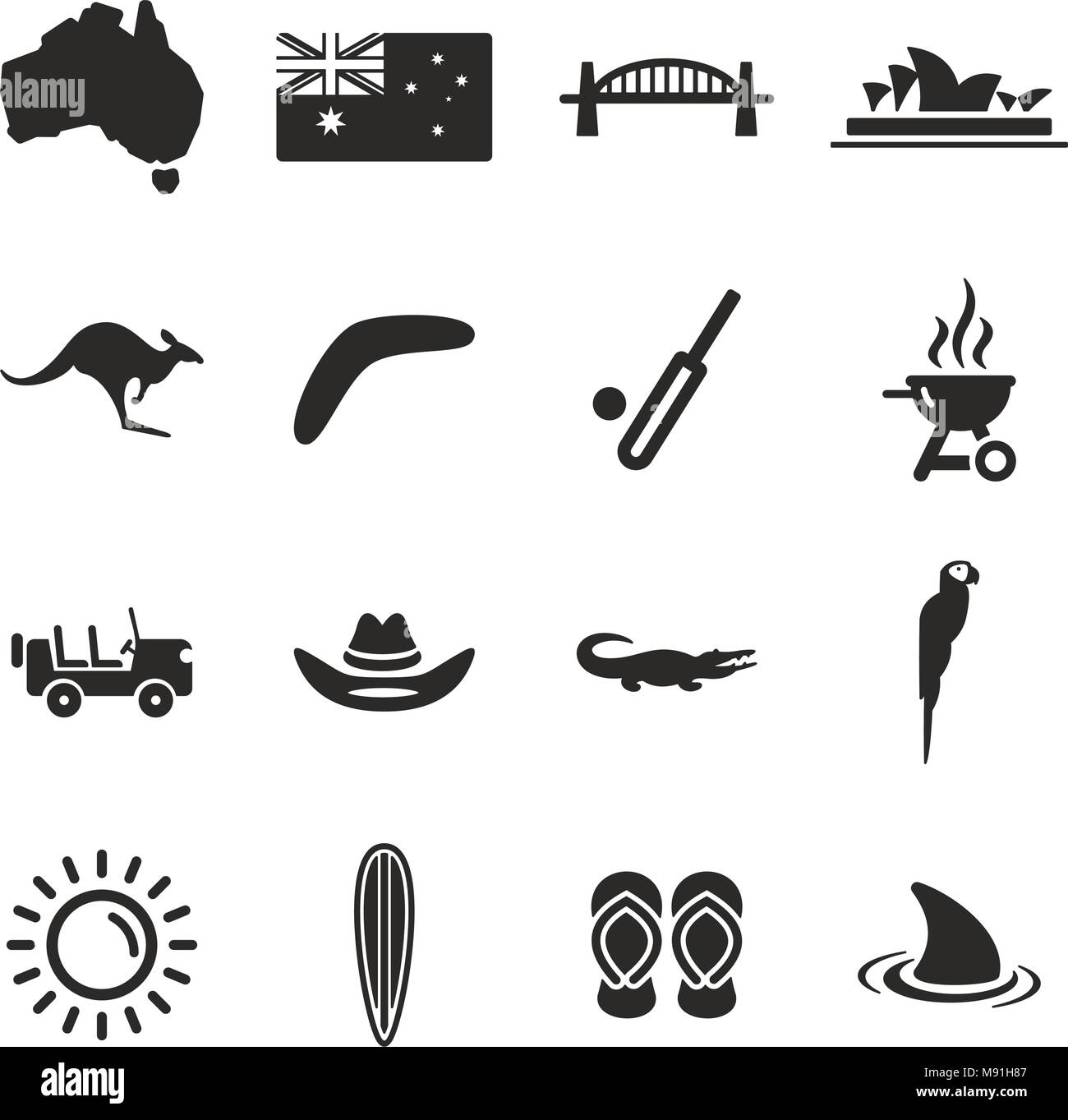 Simple flag icons australia hi-res stock photography and images - Alamy
