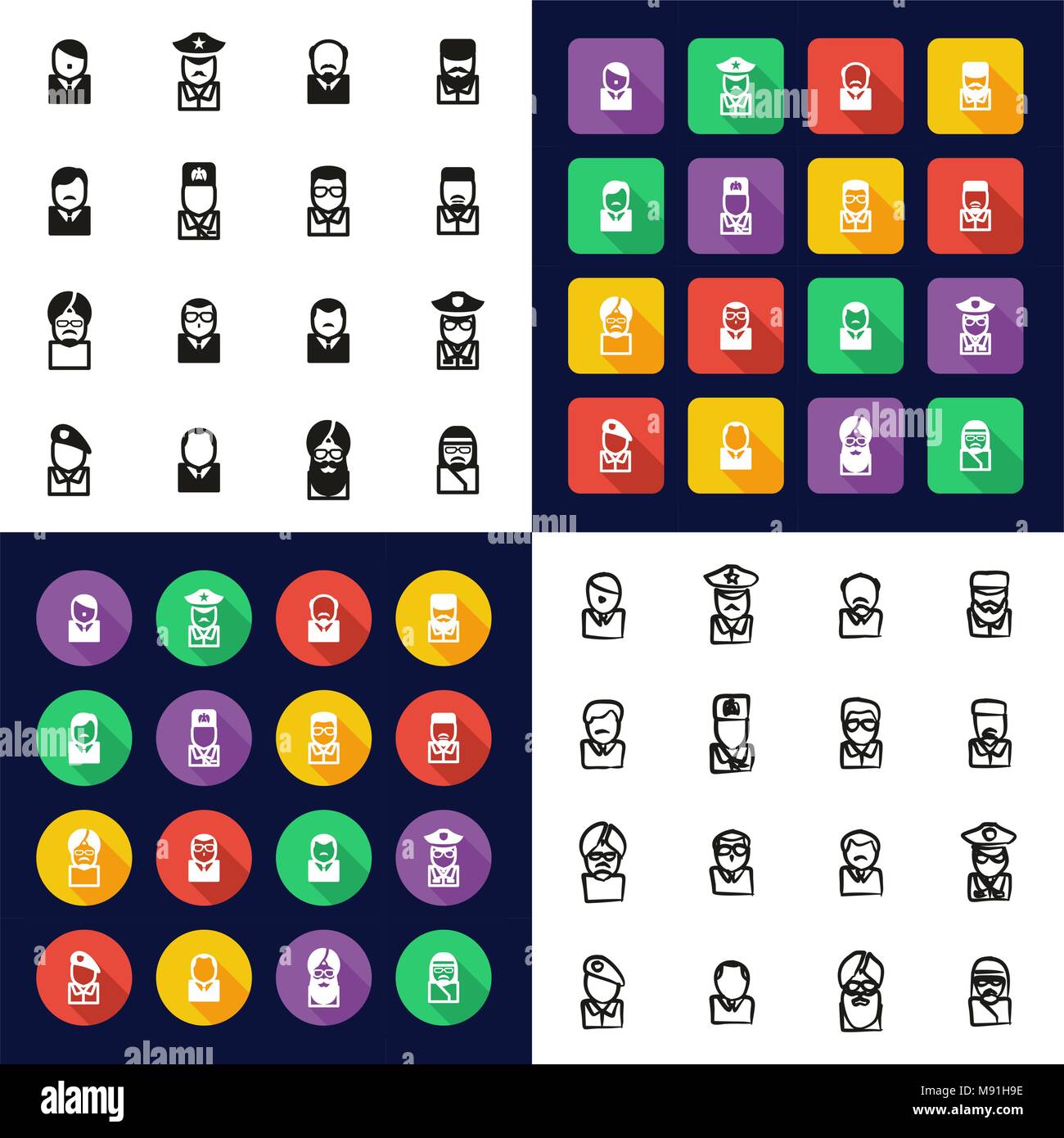 Gaddafi uniform Stock Vector Images - Alamy