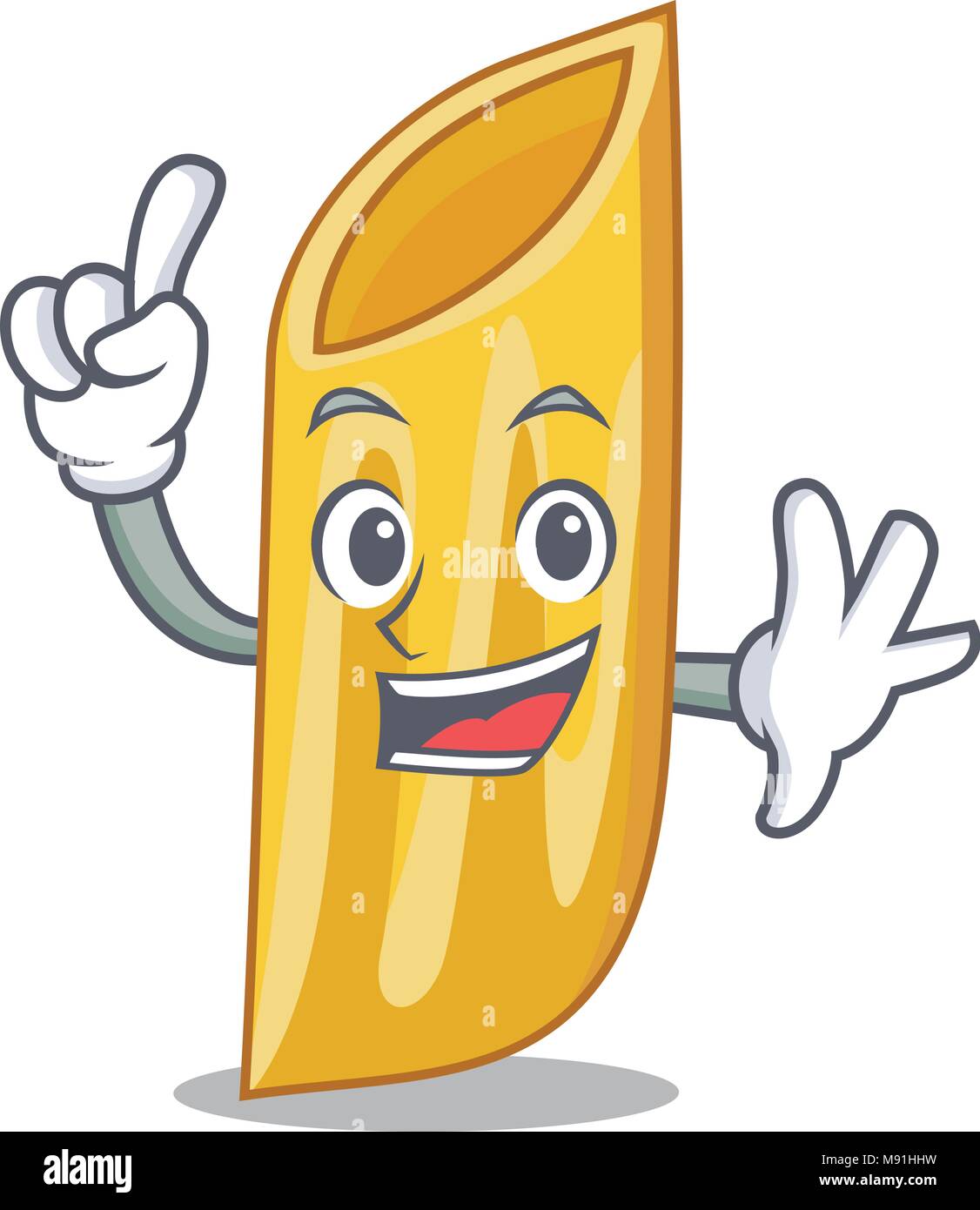 Finger penne pasta character cartoon Stock Vector Image & Art - Alamy