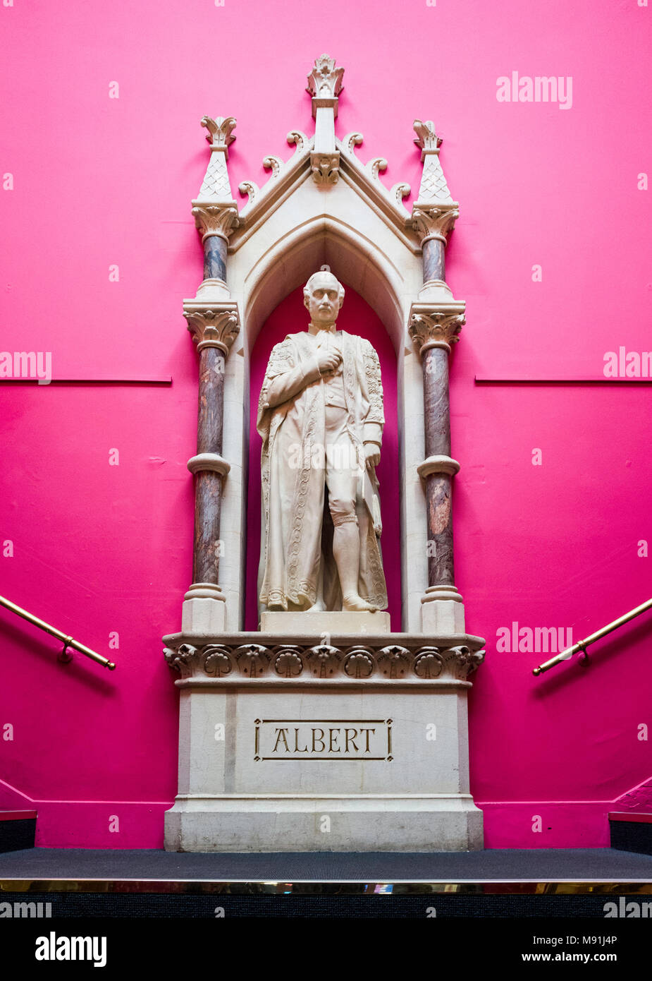 Statue of Albert, Prince Consort, in the entrance staircase of the ...