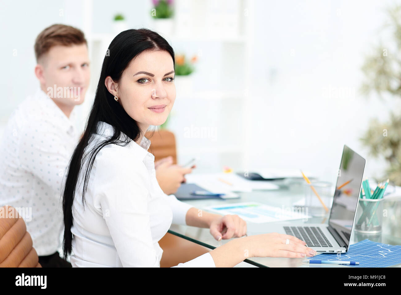 Business People Meeting Communication Discussion Working Office Concept ...