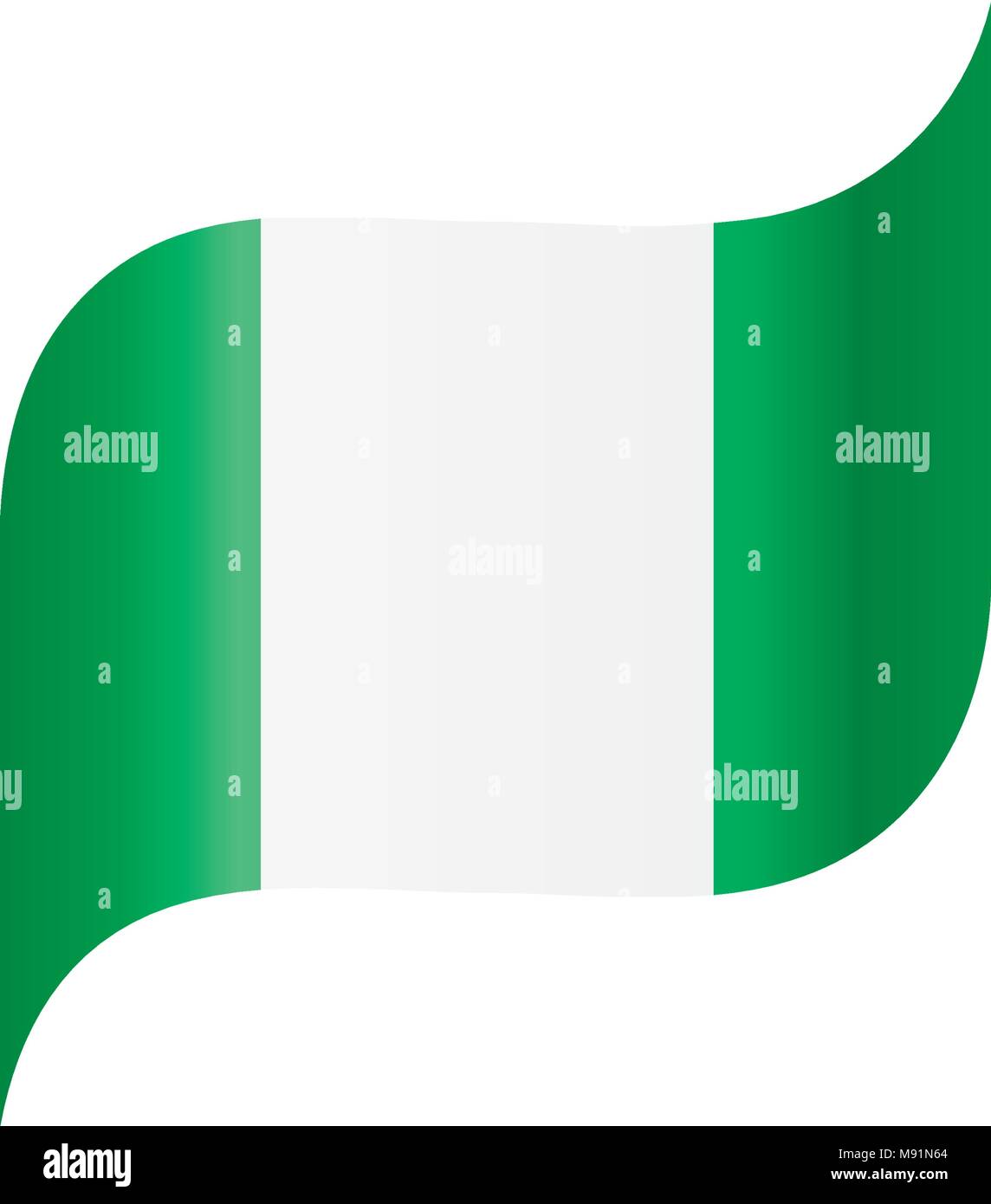 Nigeria flag, vector illustration Stock Vector Image & Art - Alamy