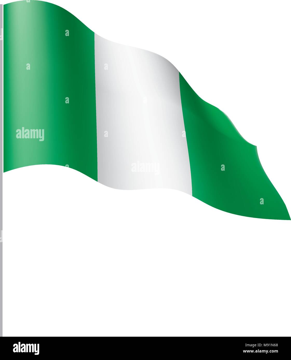 Nigeria flag, vector illustration Stock Vector Image & Art - Alamy