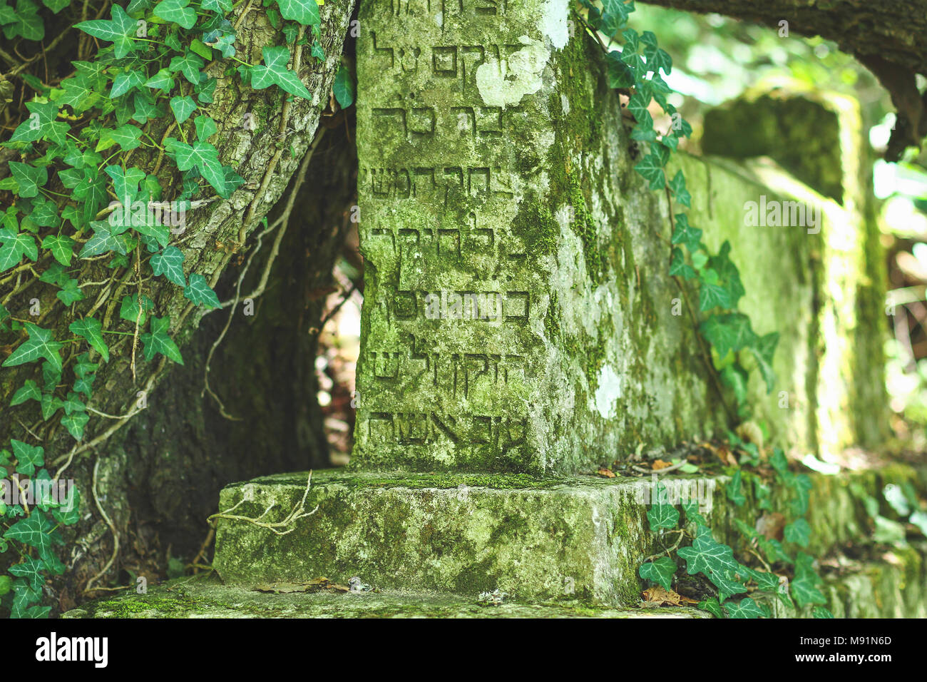 Ancient Crimean Karaites Jewish Oriental cemetery Stock Photo - Alamy