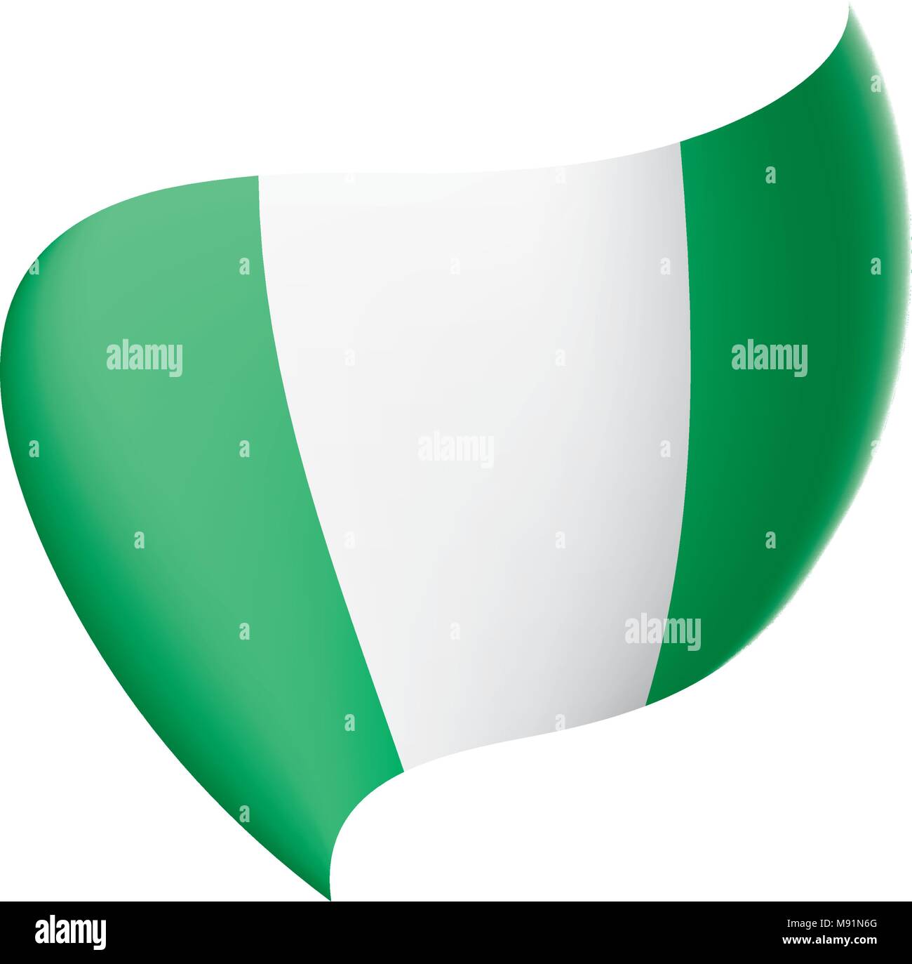 Nigeria flag, vector illustration Stock Vector Image & Art - Alamy