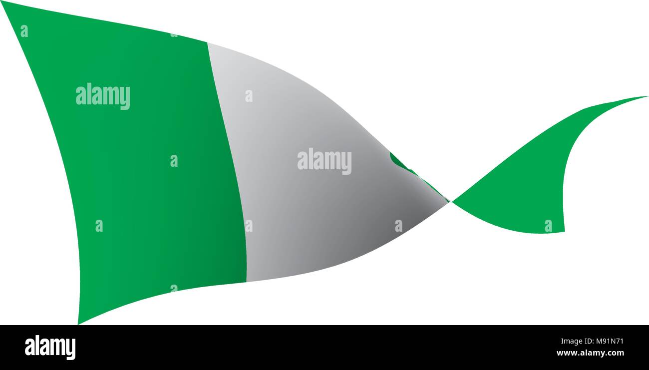 Nigeria flag, vector illustration Stock Vector Image & Art - Alamy