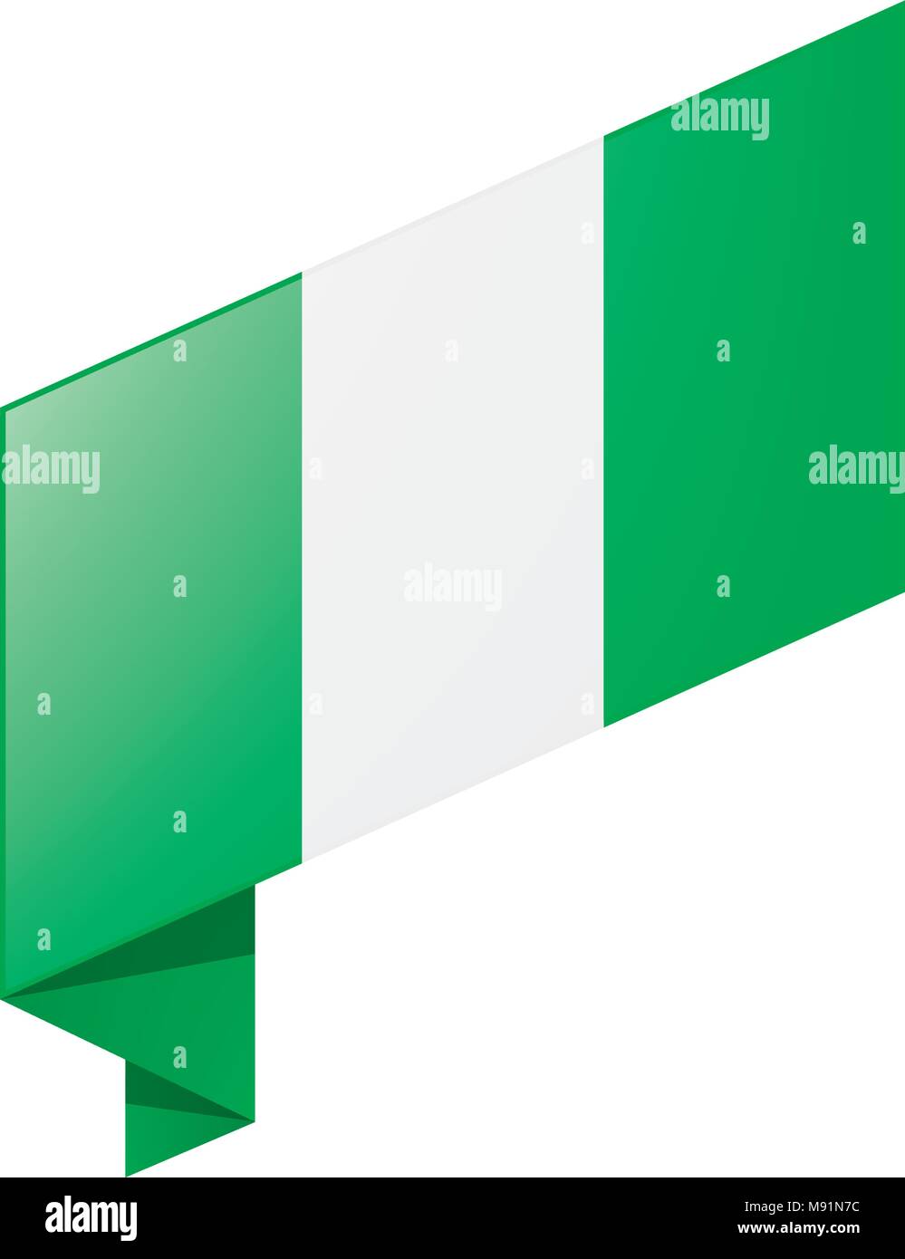 Nigeria flag, vector illustration Stock Vector Image & Art - Alamy